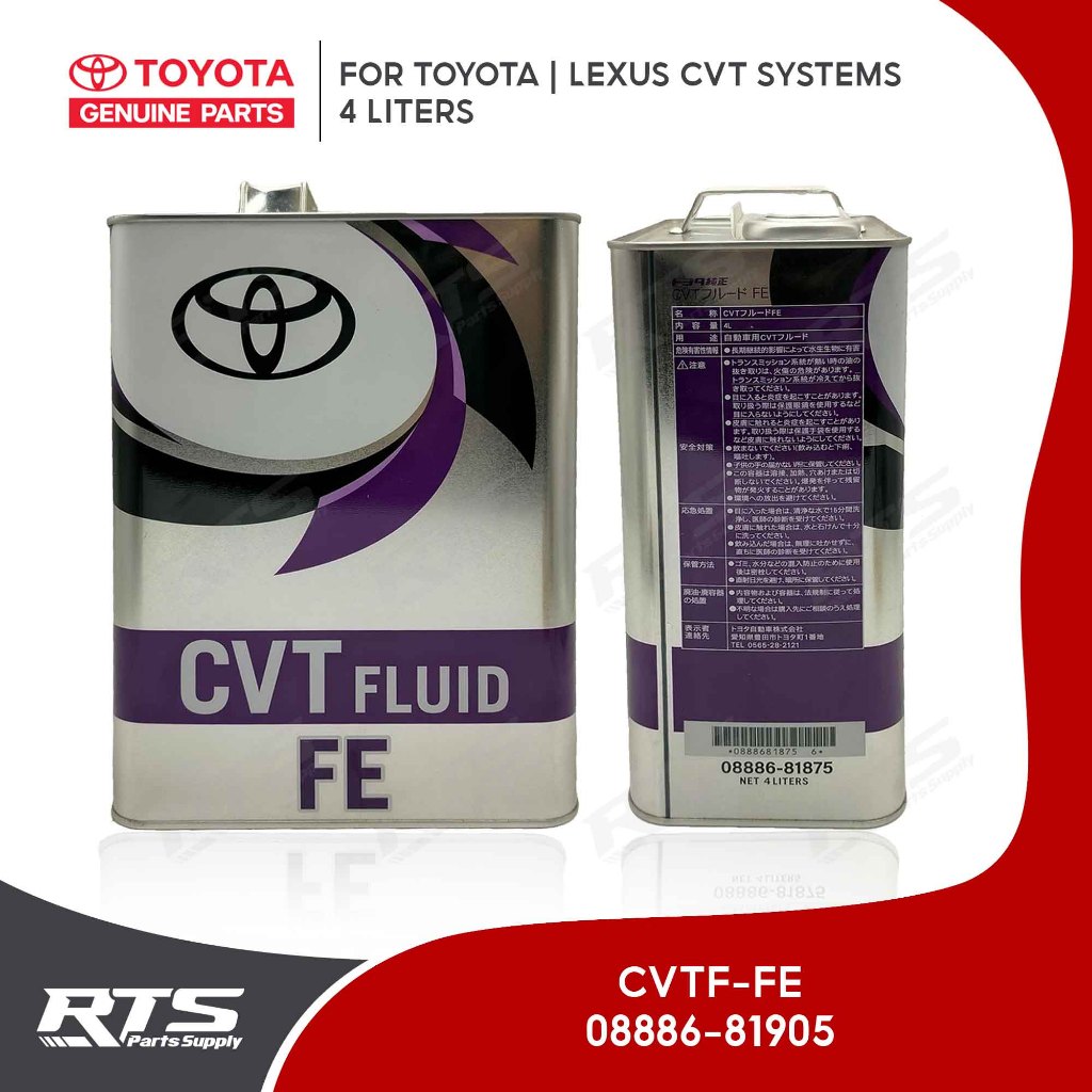 Toyota Genuine CVTF FLUID FE 4 Liters 4L / 1 Gallon 08886-81905 (1 PC ...