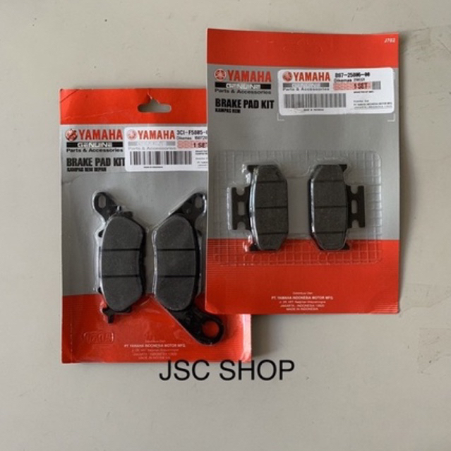 BRAKE PAD SET FRONT/REAR YAMAHA GENUINE R15 V3, MT15, XSR155 | Shopee ...