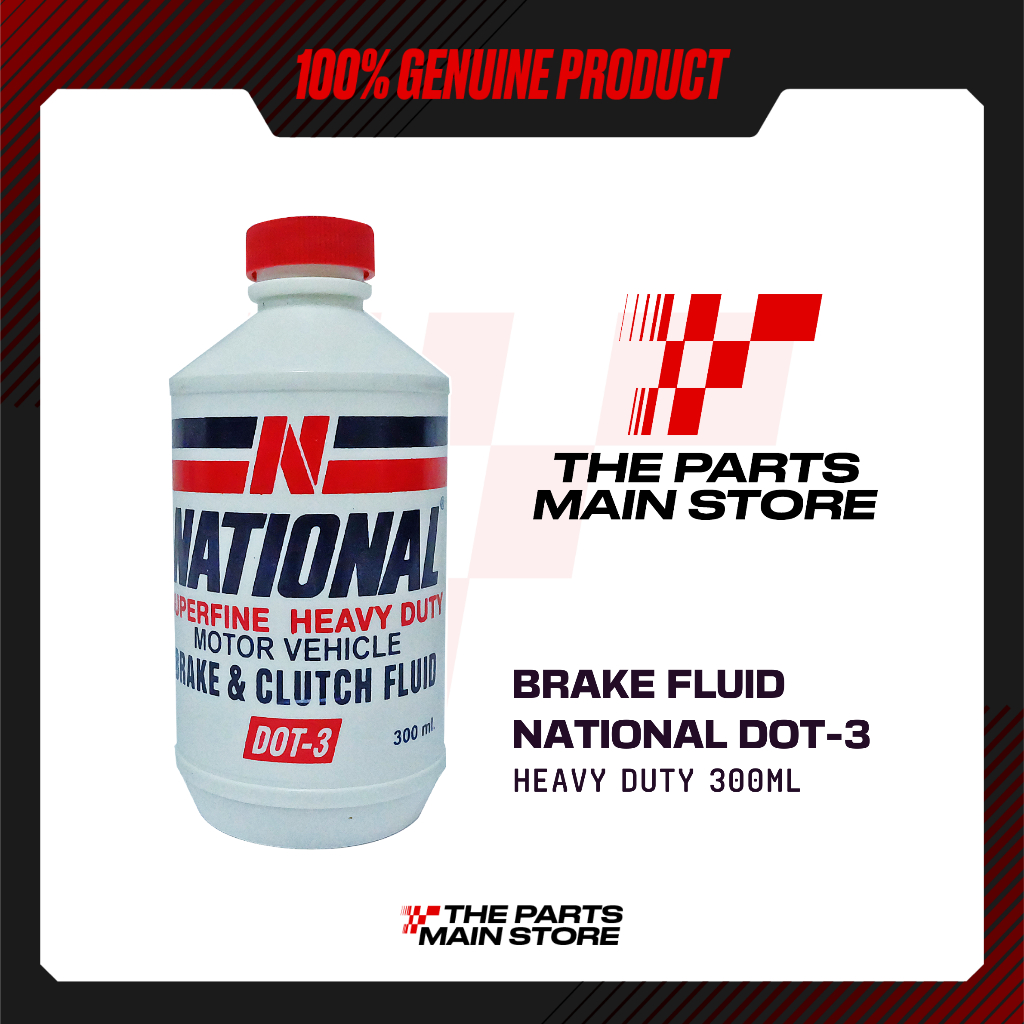 NATIONAL BRAKE FLUID QUART DOT-3 (NB-300) 300mL | Shopee Philippines