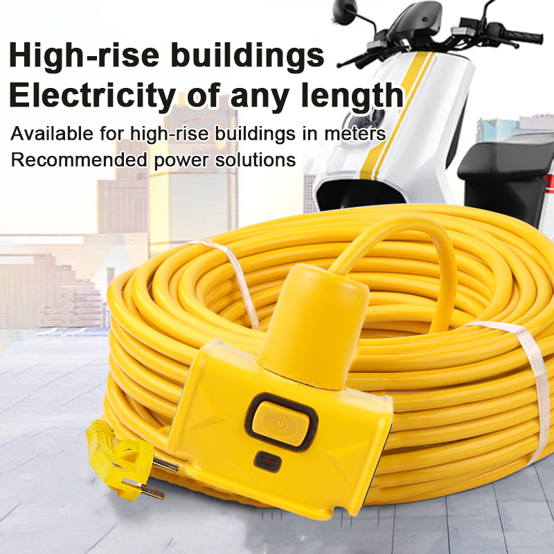 Heavy Duty Extension Wire with Safety Features Extension Cord Socket ...