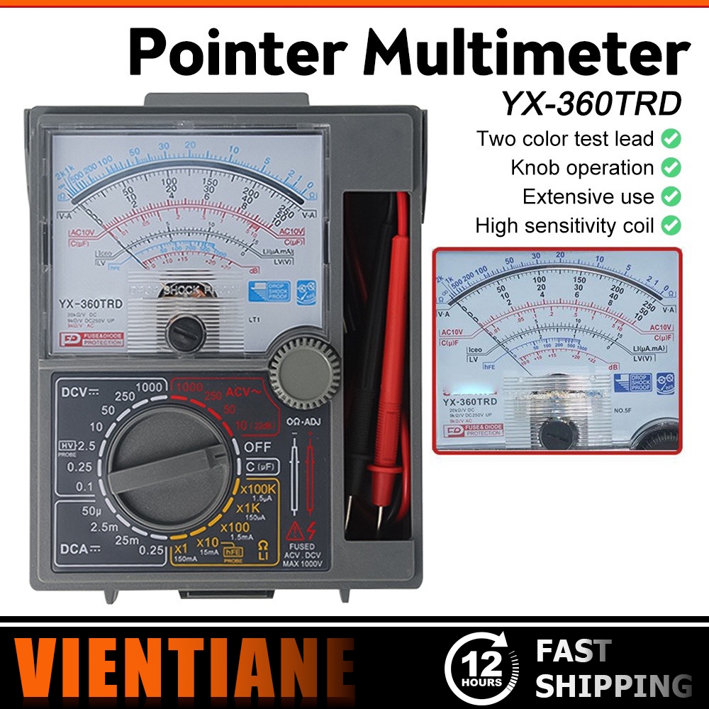 YX360TRF MULTI-TESTER Multi Meter Multimeter Multitester Analog Made in ...