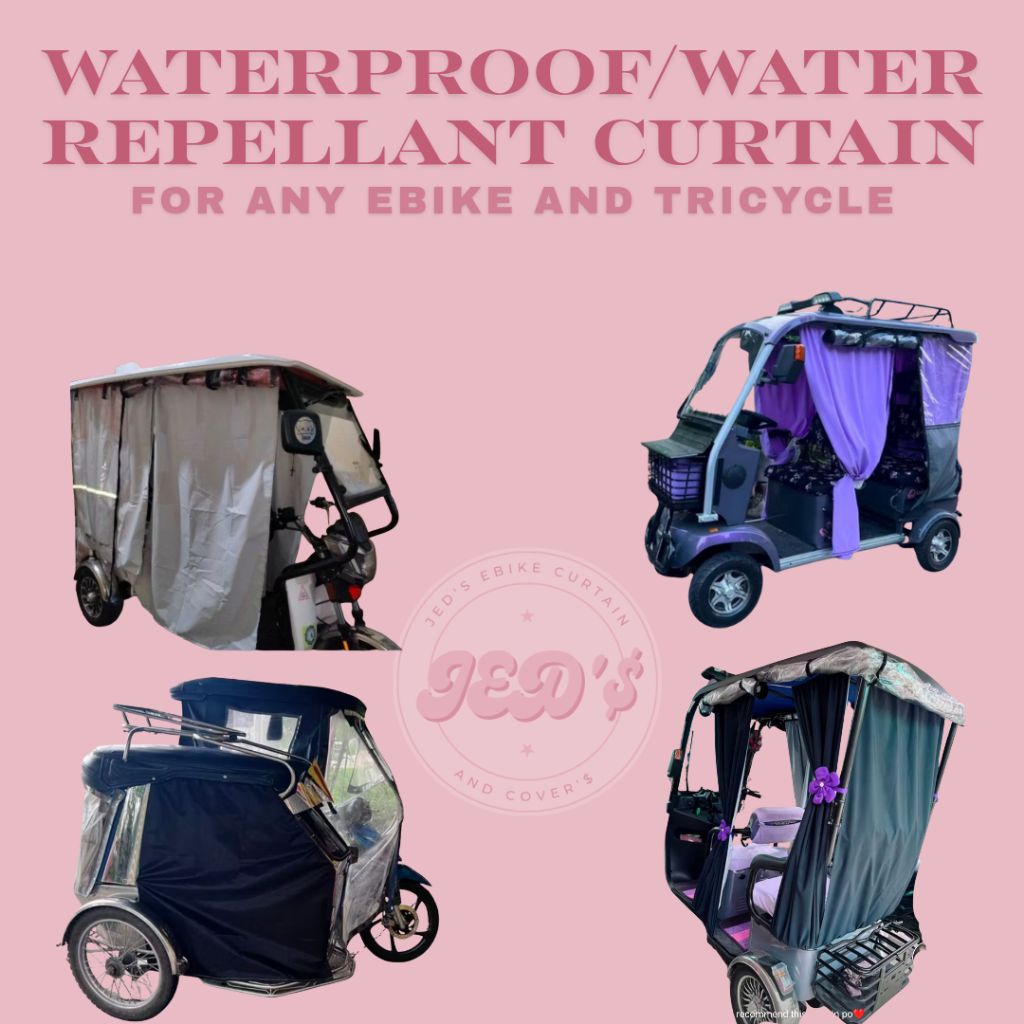 1PC WATER PROOF/ WATER REPELLANT CURTAIN FOR EBIKE , TRICYCLE,BAJAJ,EMC ...