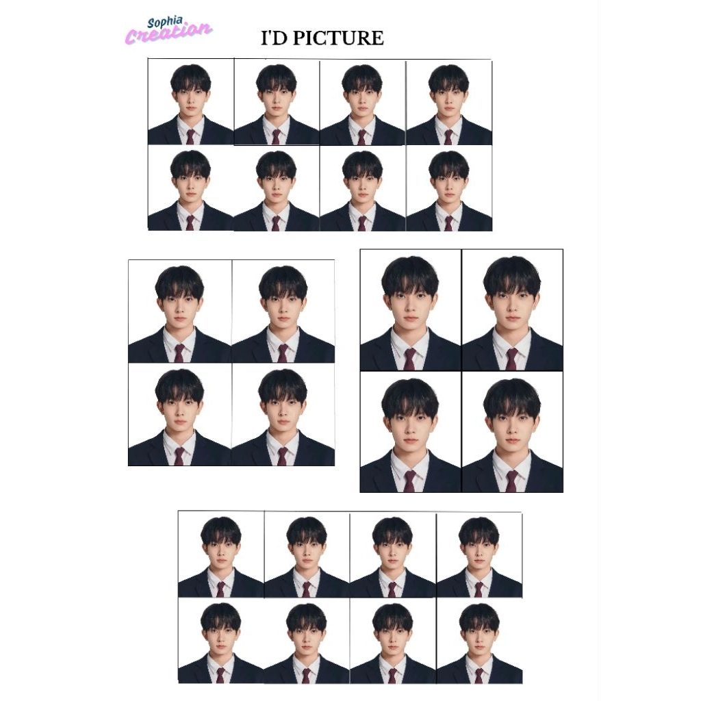 ID Picture Photo Print Customized ID Pictures 1x1,2x2,Passport Size ...