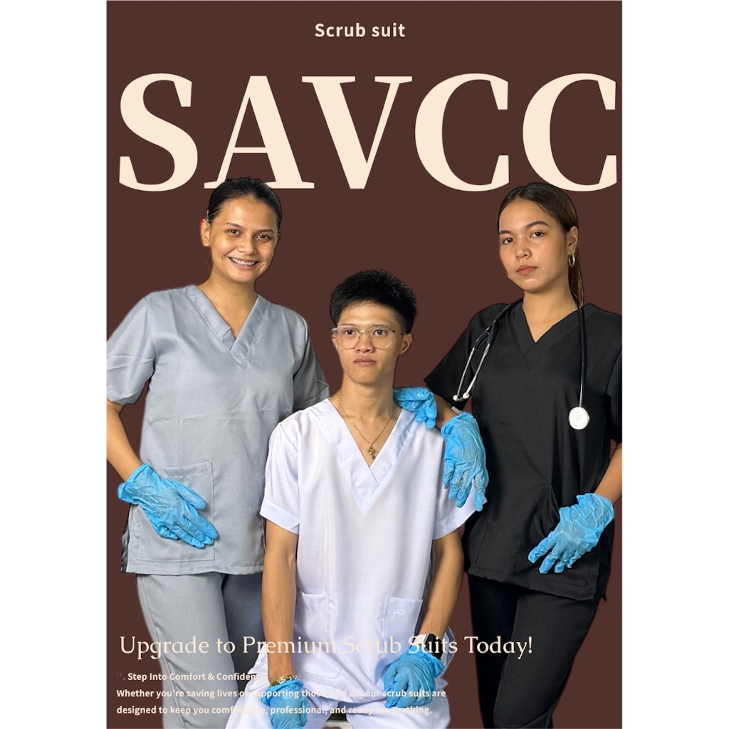 Scrub Suit Terno: unisex High-Quality Medical, Caregiver & Spa Uniform ...