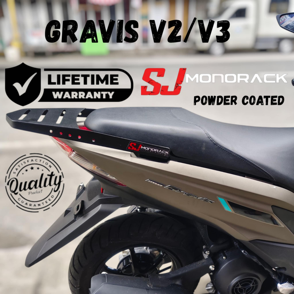 SJ Monorack for Yamaha Mio Gravis V1/V2/V3 Plated | Shopee Philippines