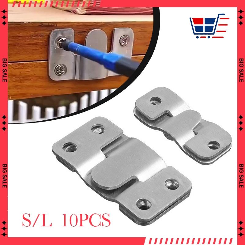 10pcs Hidden Connector Hook Stainless Steel S-Shaped Fastener for ...