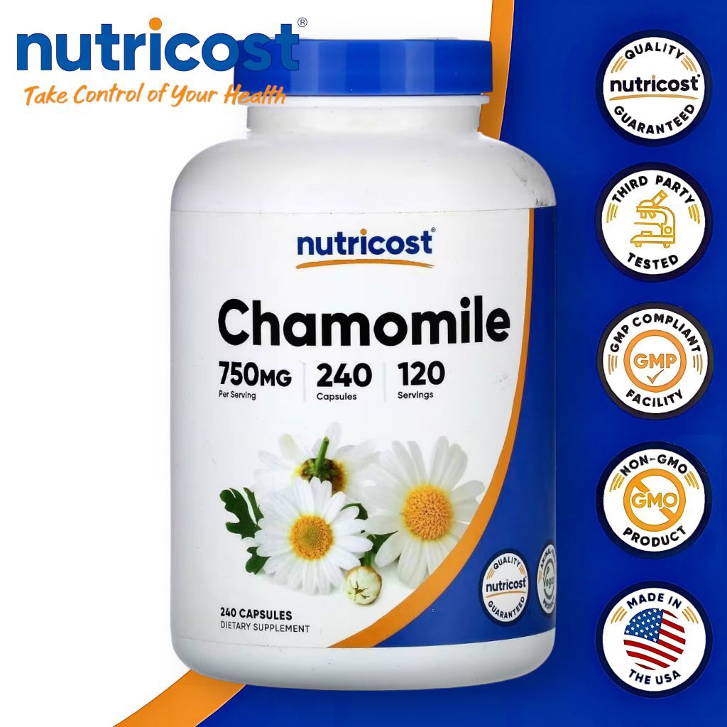 Nutricost, Chamomile, 240 Capsules (375 mg per Capsule) | Shopee Philippines