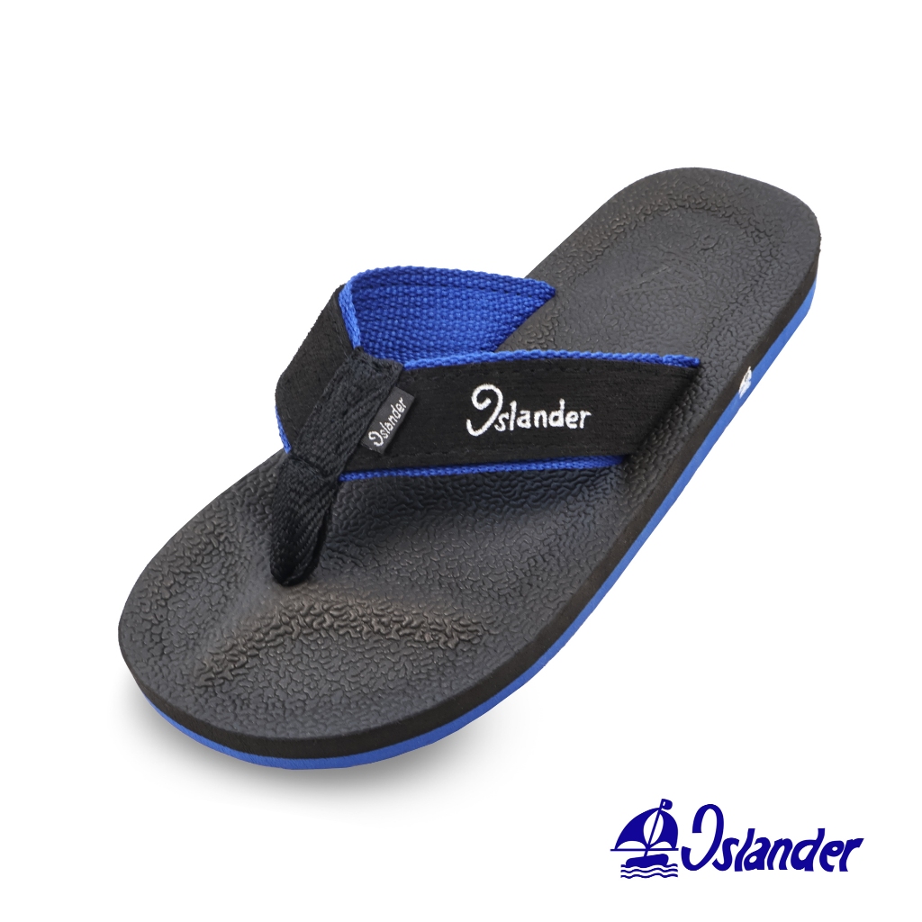 Islander Elite 2 BUL (Black / Blue) - Unisex Slippers for Men & Women ...