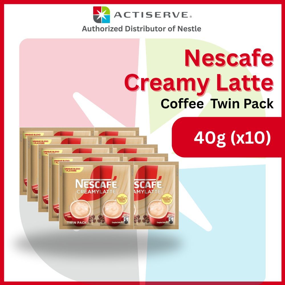 Nescafe Creamy Latte 40g Twin Pack (10pcs) | Shopee Philippines
