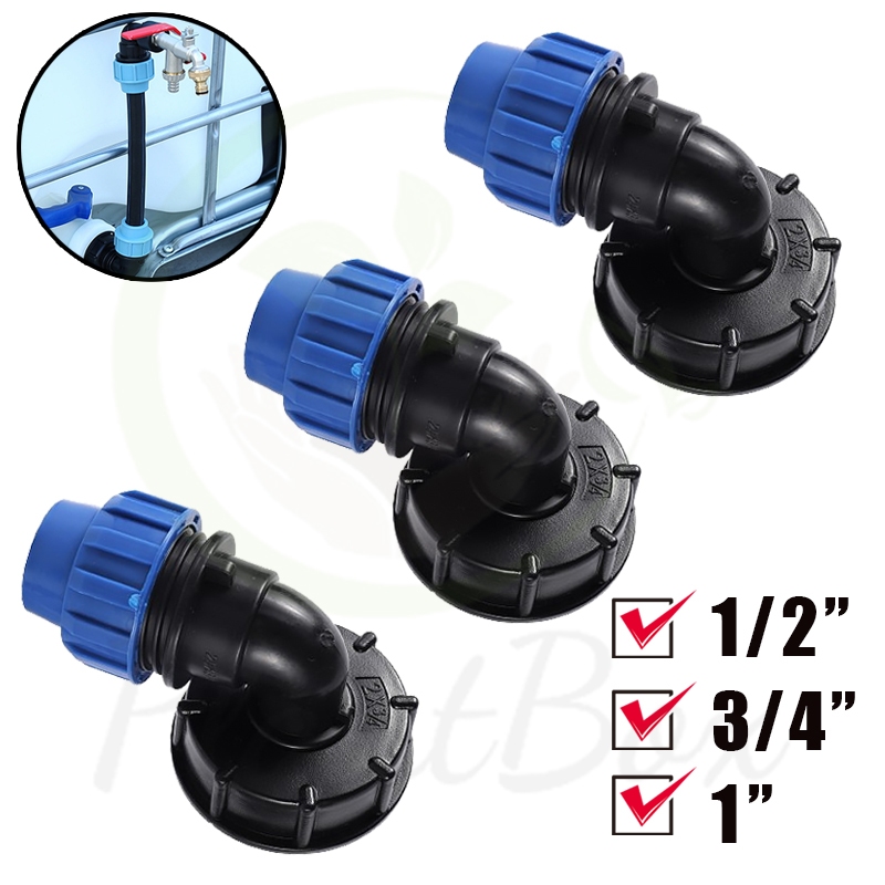 IBC Water Tank Pipe Thread Joints Elbow Outlet Connectors for ...