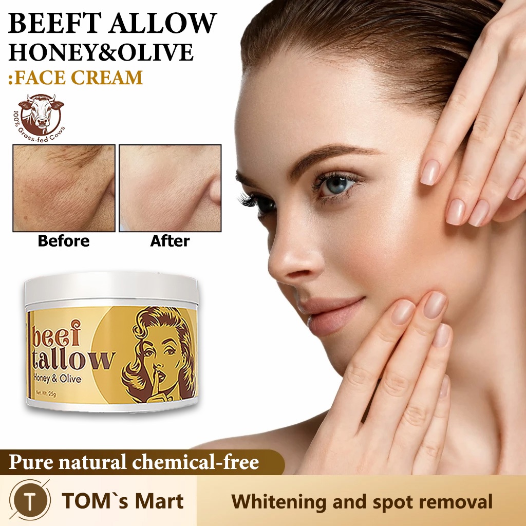 Beef tallow honey and olive moisturizer Balm for Face and Body, Facial ...