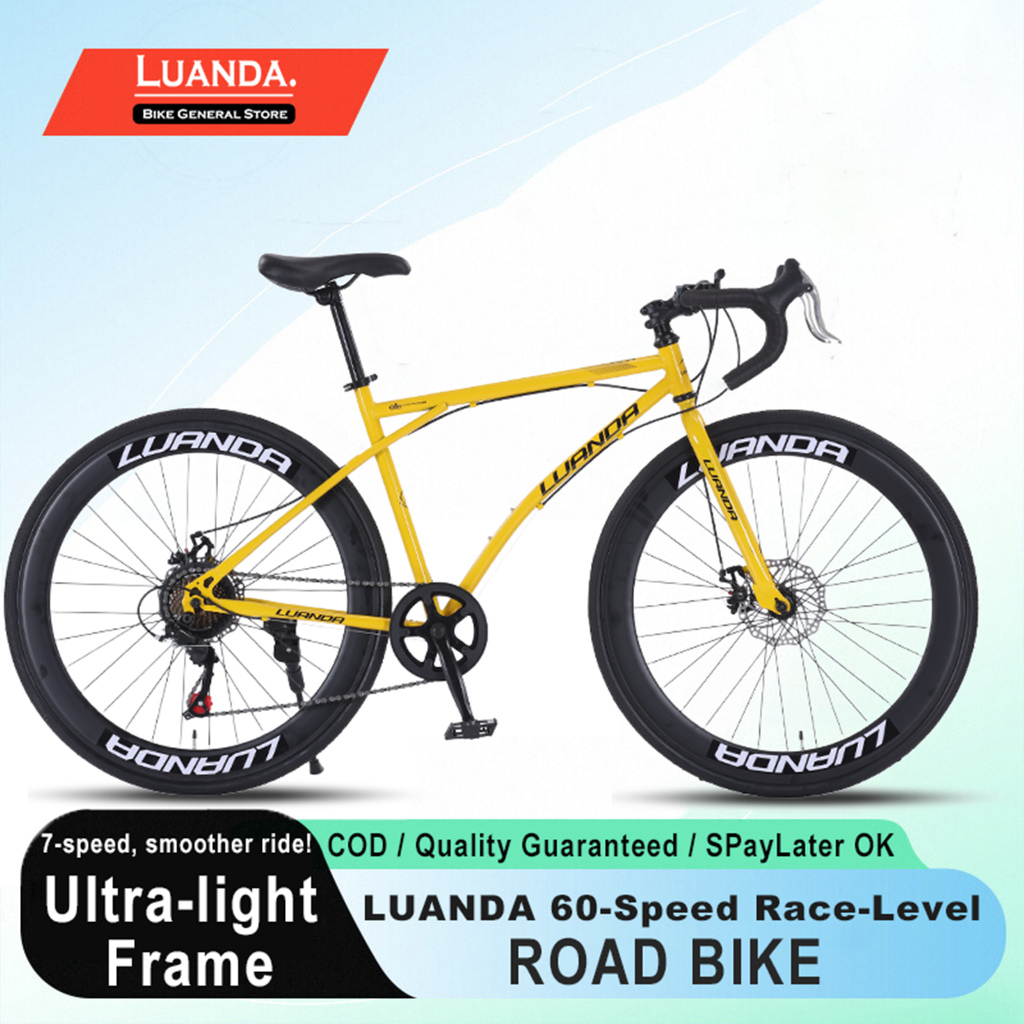 ⭐7 Free Gift ⭐Road Bike 26 inch adult bike 700C 7-speed fweight 200kg Double-layer secure ...