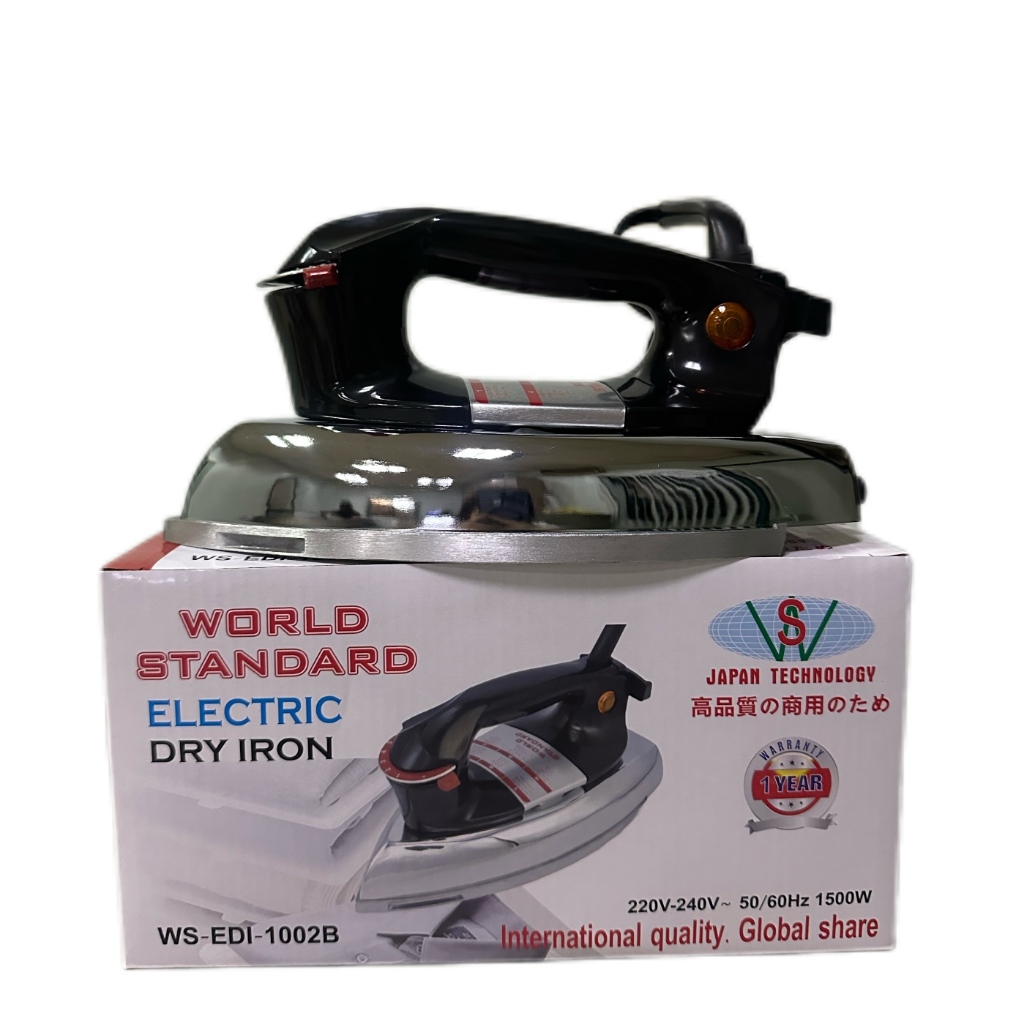 Electric steam iron non stick soleplate auto shut off dry spray iron ...