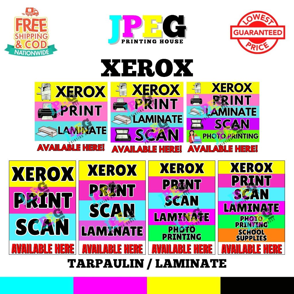 TARPAULIN SIGNAGE FOR SCHOOL SUPPLIES XEROX LAMINATE SCAN PRINTING FOR PHOTOCOPY TARP SQ1 GRP ...