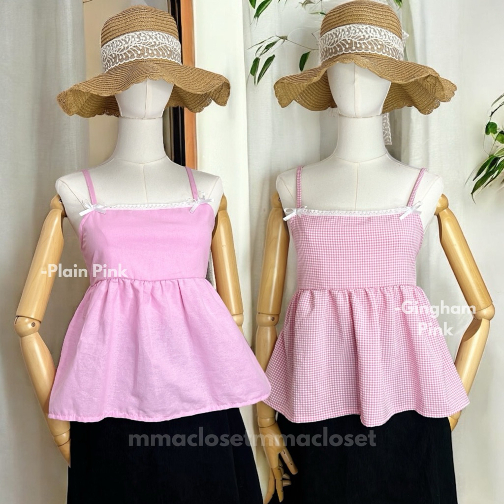 Maloi Coquette Peplum Top|Freesize/Onesize | Shopee Philippines