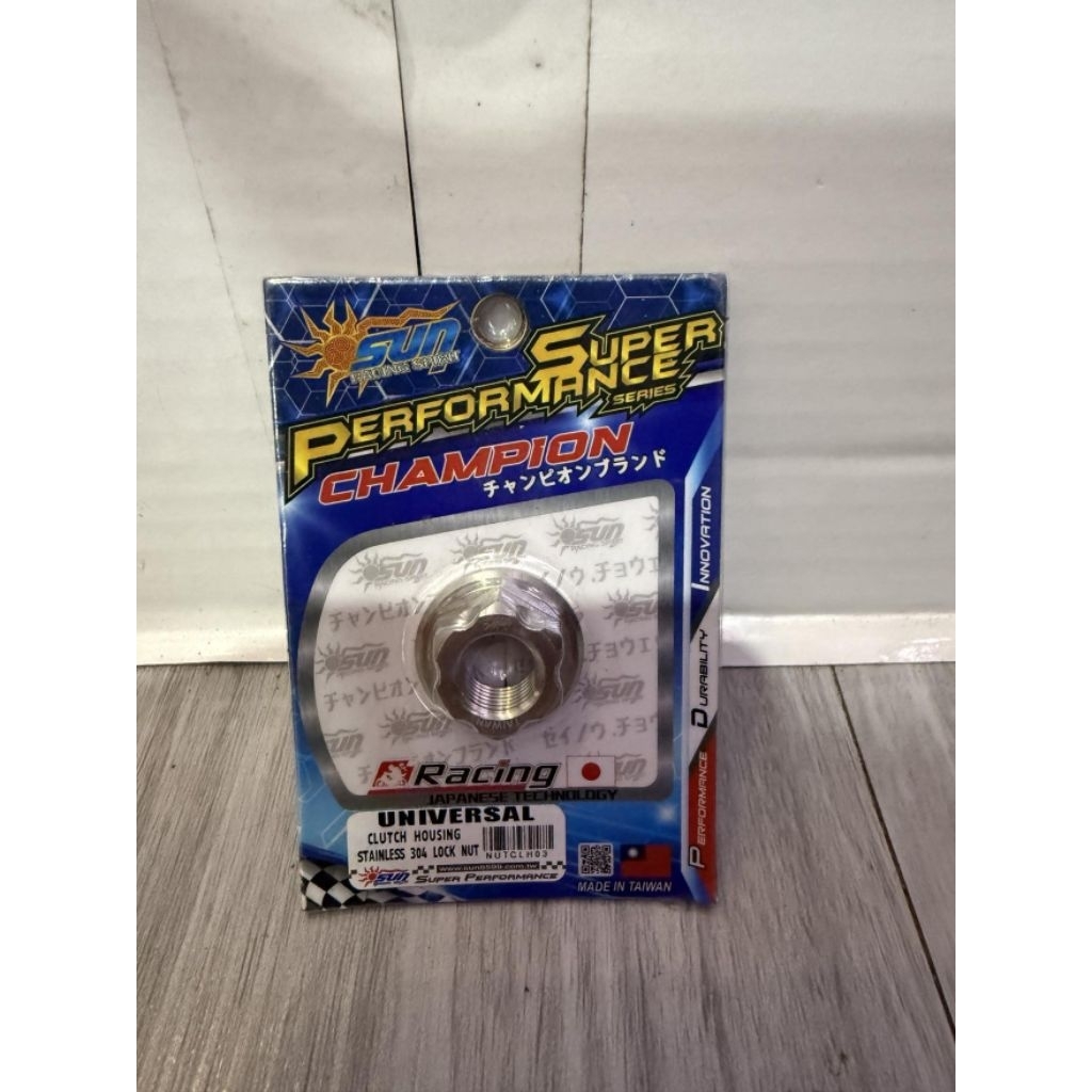 SUN RACING PULLEY NUT STAINLESS / LOCK NUT 304 UNIVERSAL NMAX AEROX M3 ...