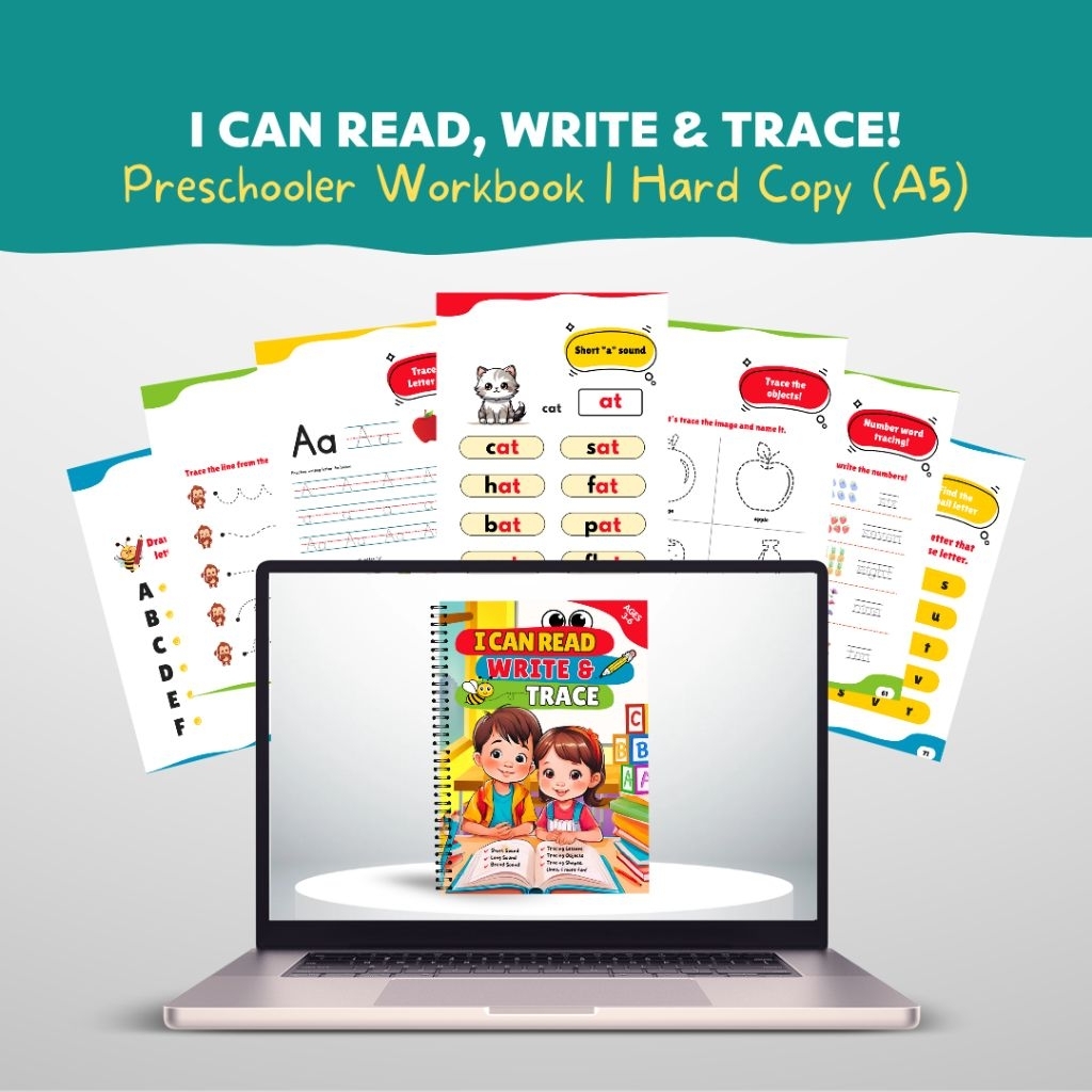 Educational Book | I Can Read, Write & Trace | Phonics | Reading ...