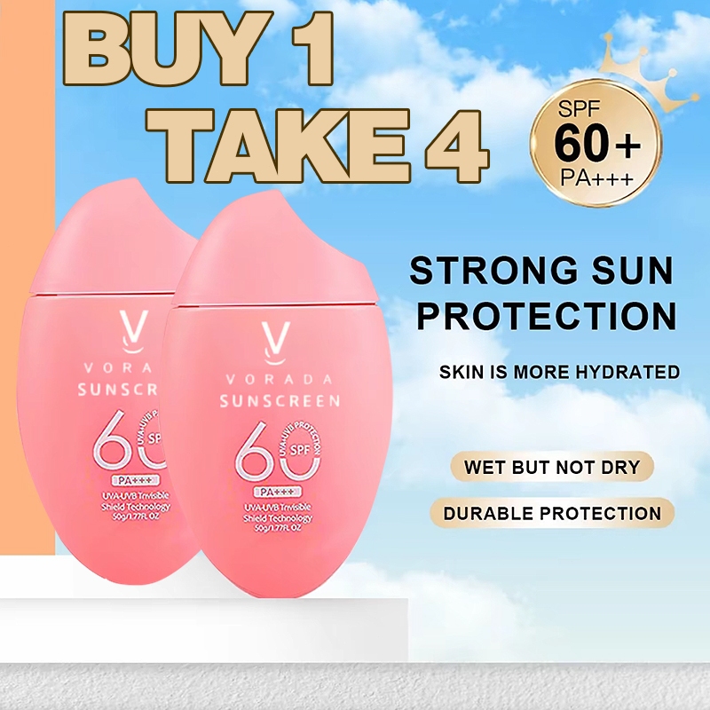 K9【BUY 1 TAKE 4】SPF50 Face Sunscreen 50g Sunblock Whitening Cream Long ...