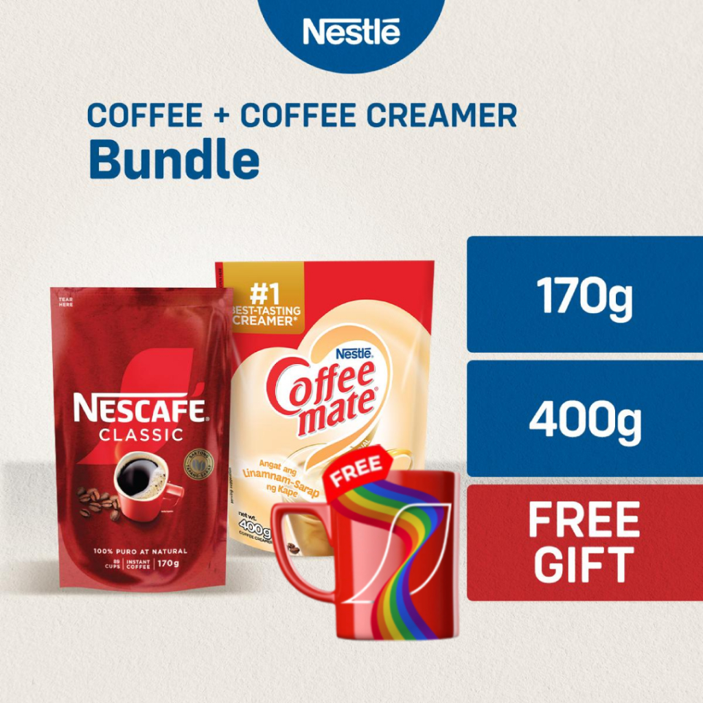 [FREE NESCAFE PRIDE MUG] Nescafe Classic Instant Coffee 170g + Coffee ...