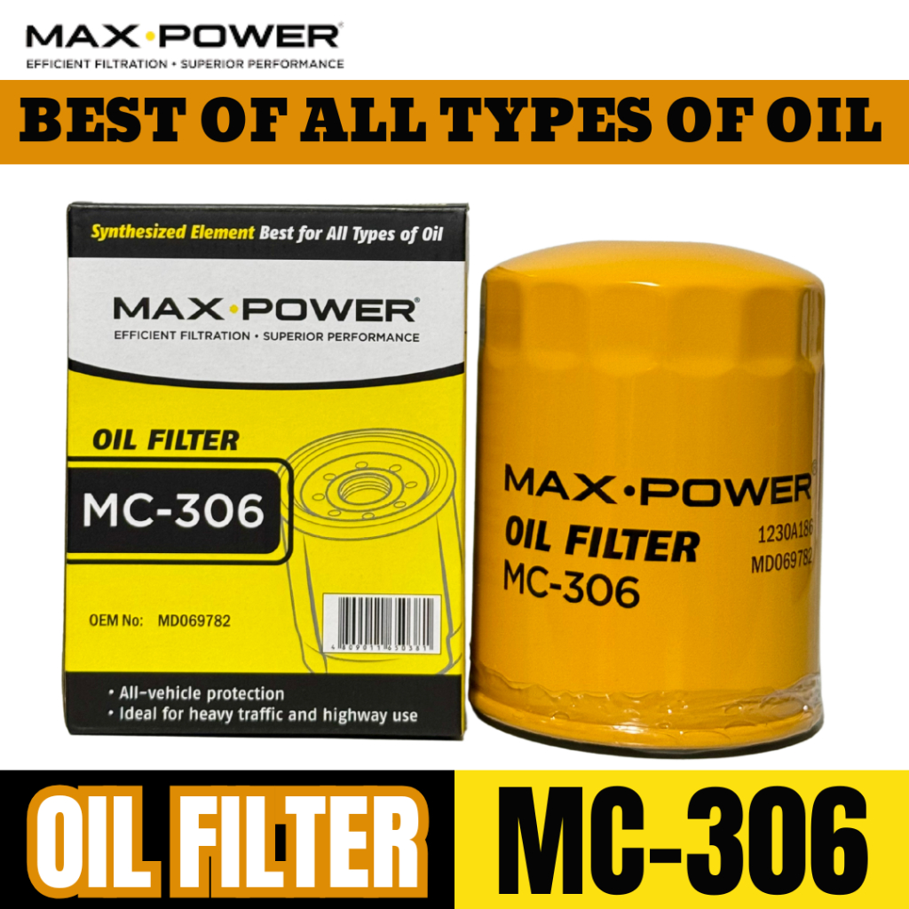 MAX POWER OIL FILTER C-306 (Mitsubishi 4D56/L-200/L-300/Adventure ...