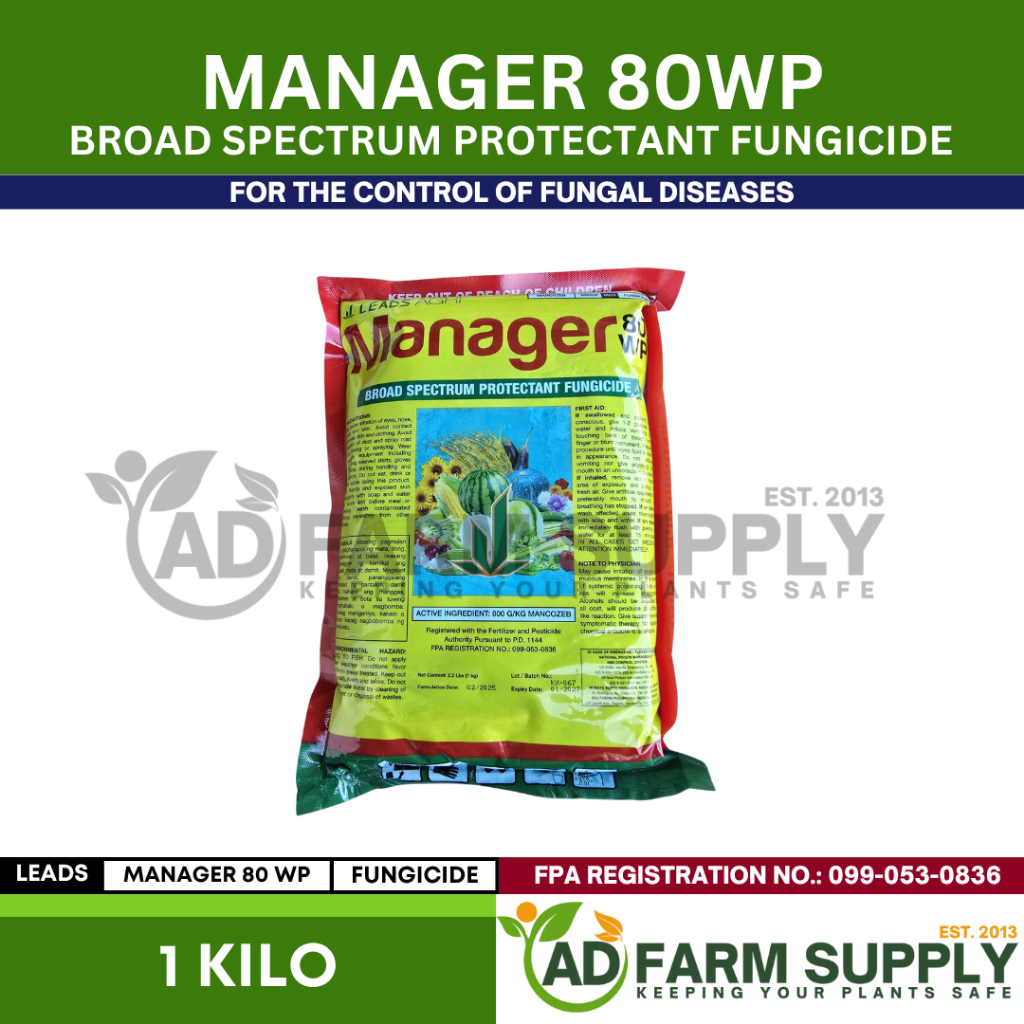 Manager 80WP Broad Spectrum Fungicide – Mancozeb Protects Against ...