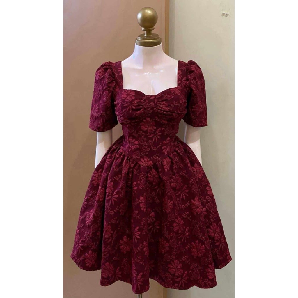 MC Small-large Bene Mini Dress Regular Size Casual Embossed Fabric ...