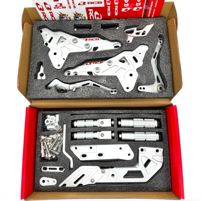 RCB FOOTREST FULL SET S3 (SHIFTER) RAIDER 150 CARB Fi | Shopee Philippines