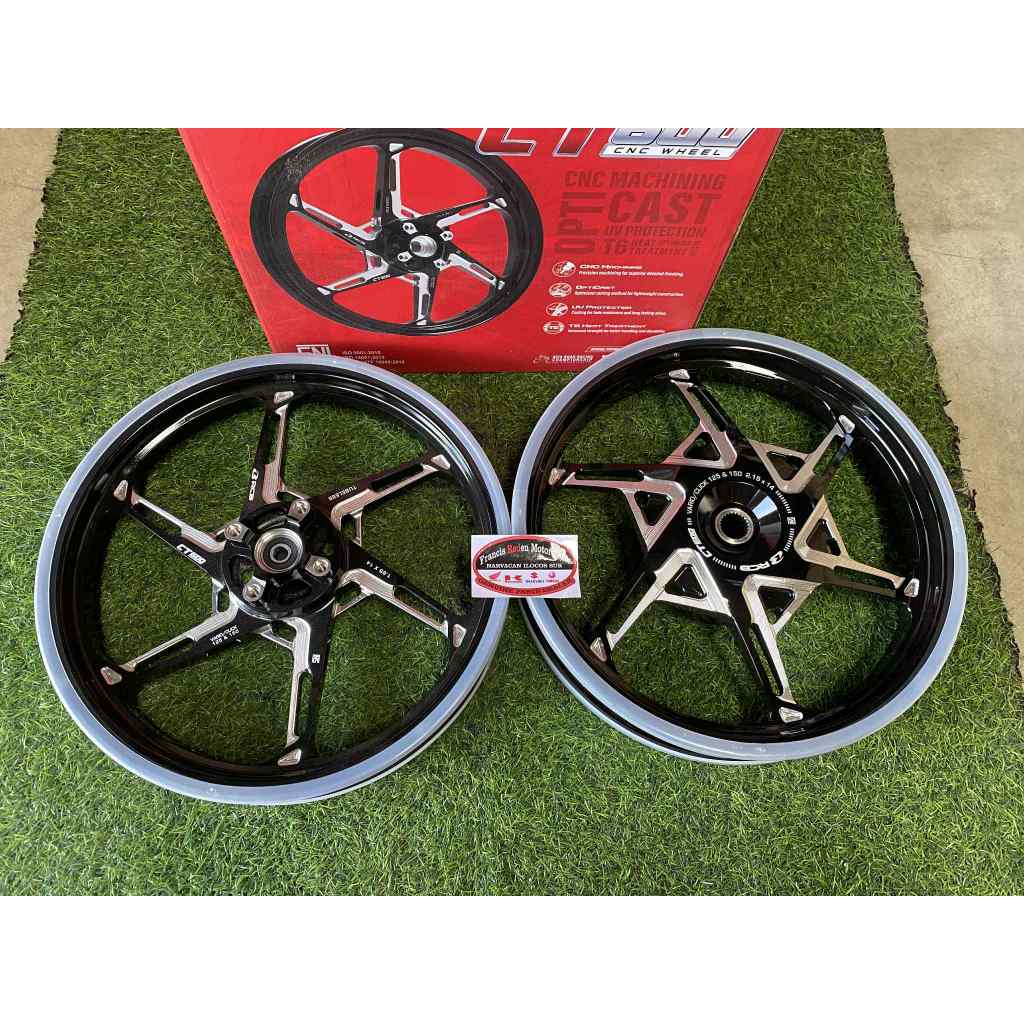 RCB CT600 Mags Honda Click 125 / Click 150 (4 HOLES) CNC MAGS | Shopee ...