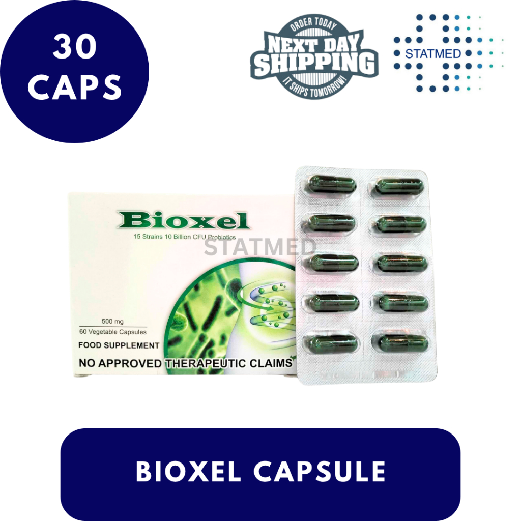 Bioxel 500mg Capsule 10 Billion CFU Probiotics Food Supplement l 10 ...