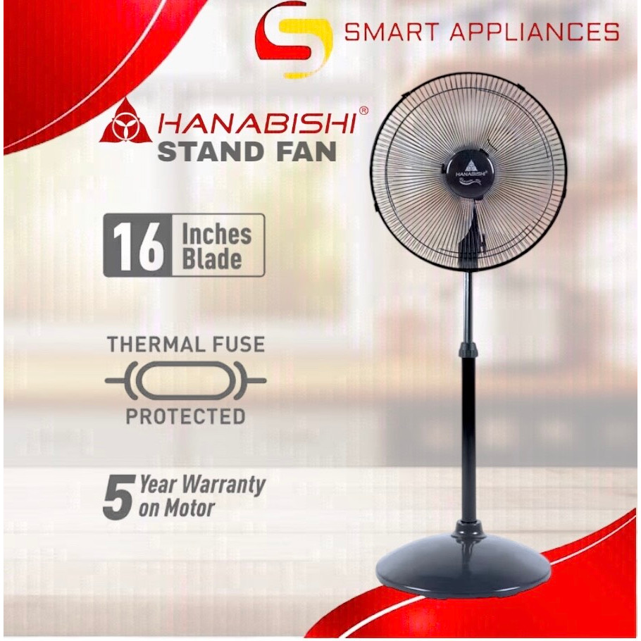 Hanabishi Stand Fan Classic Air 16SF 16 inch Blade High Quality Durable ...