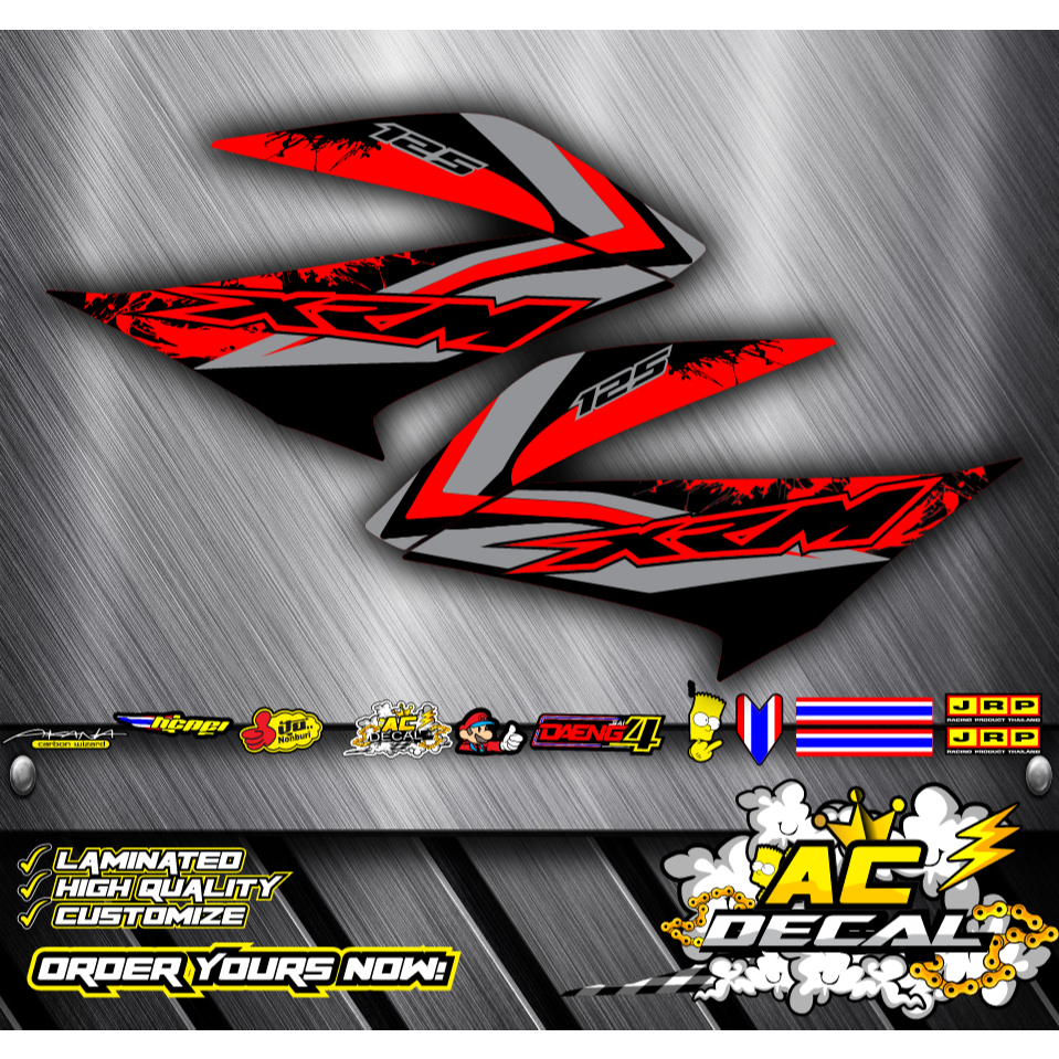 XRM 125 V2 Stock Decal Design | Shopee Philippines