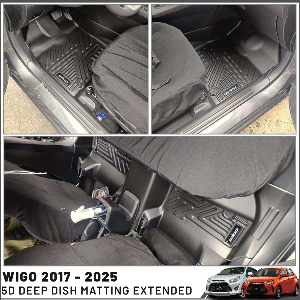 TOYOTA WIGO 2012 - 2026 DEEPDISH MATTING 3D & 5D EXTENDED (2018 2019 ...