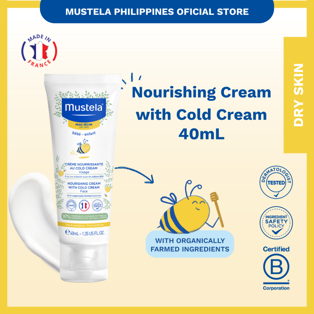 Mustela Nourishing Cream with Cold Cream 40ml- Naturalness V2 | Shopee ...