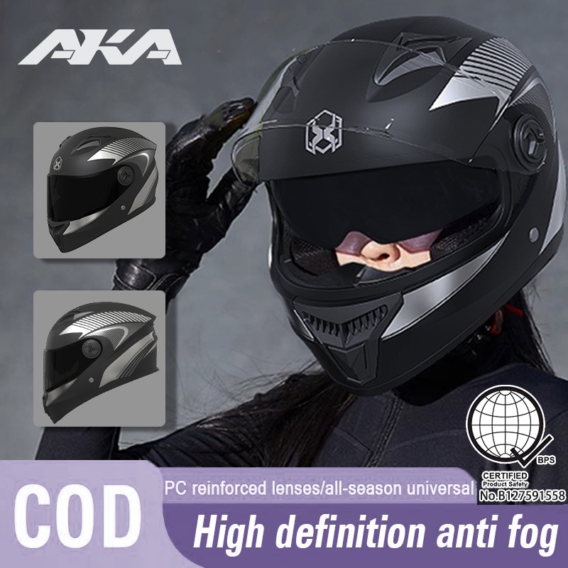 AKA903 motorcycle full face helmet with ICC for men and women, full ...