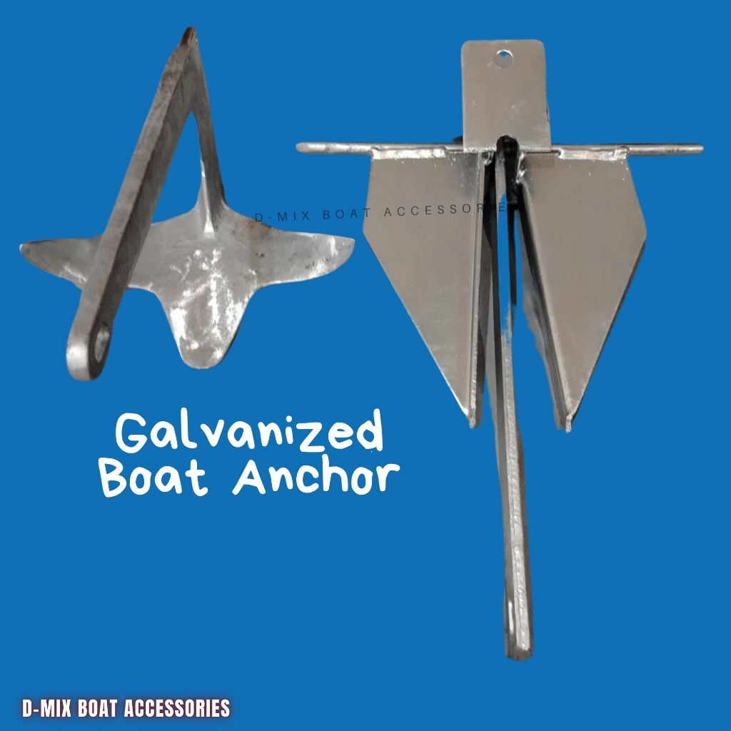 D-MIX BOAT ANCHOR / 8kg HOT GALVANIZED DANFORTH ANCHOR / 7.5kg BRUCE ANCHOR/ BOAT ACCESSORIES ...