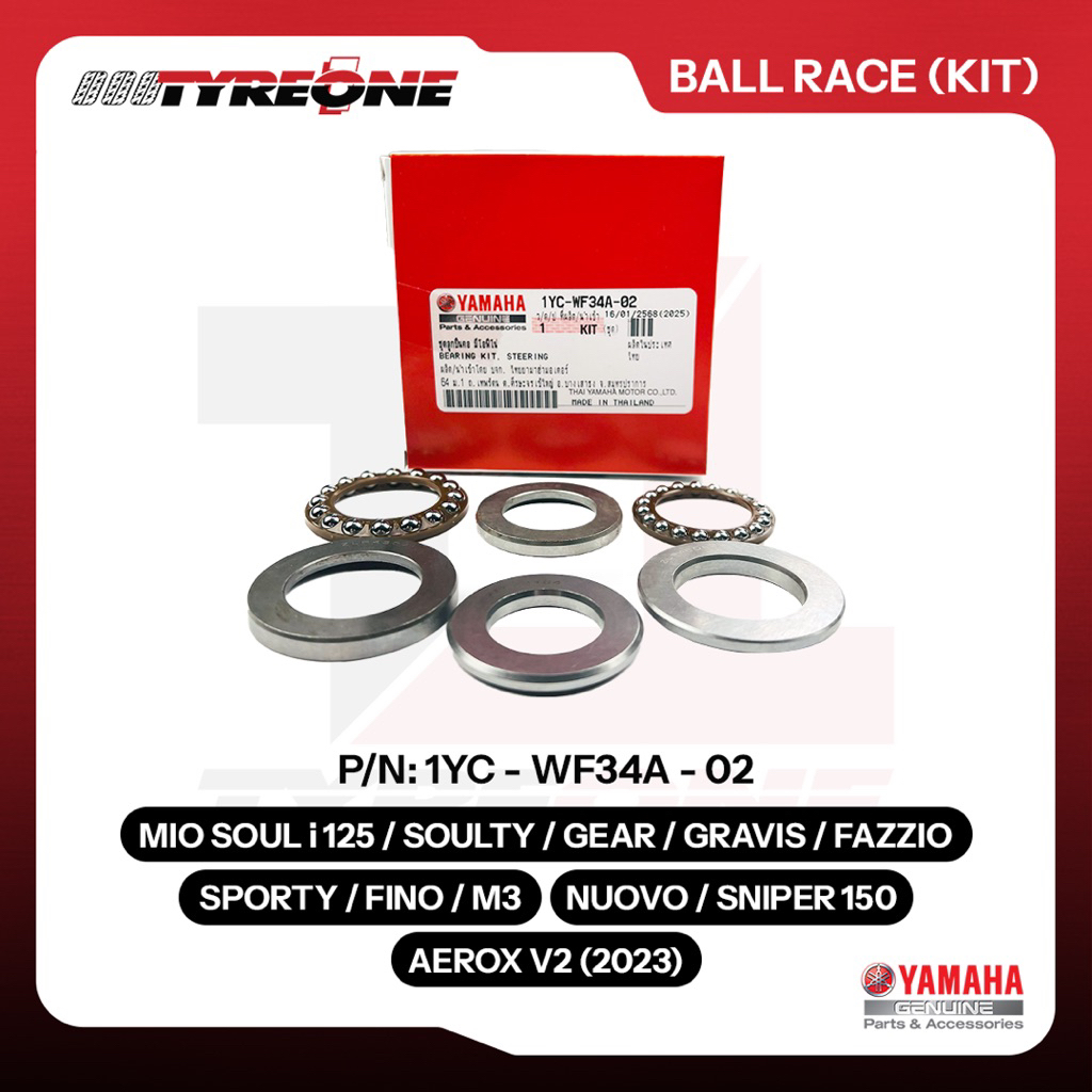 Yamaha Ball Race Kit MioSoulI125 / Soulty / Gear / Gravis / Fazzio ...