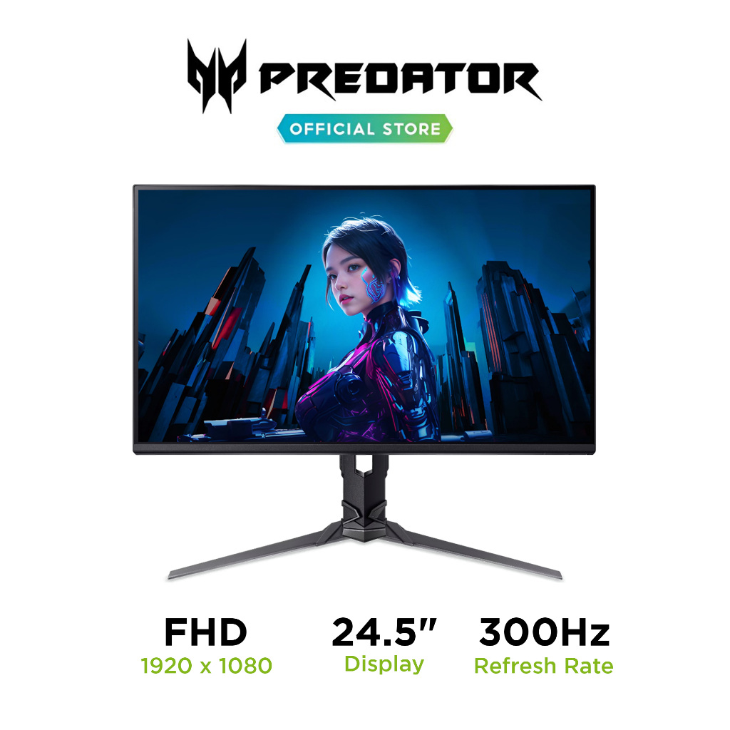 Acer Predator XB253Q Fbmiiprx 24.5" FHD 1920x1080 1ms 300Hz Gaming ...