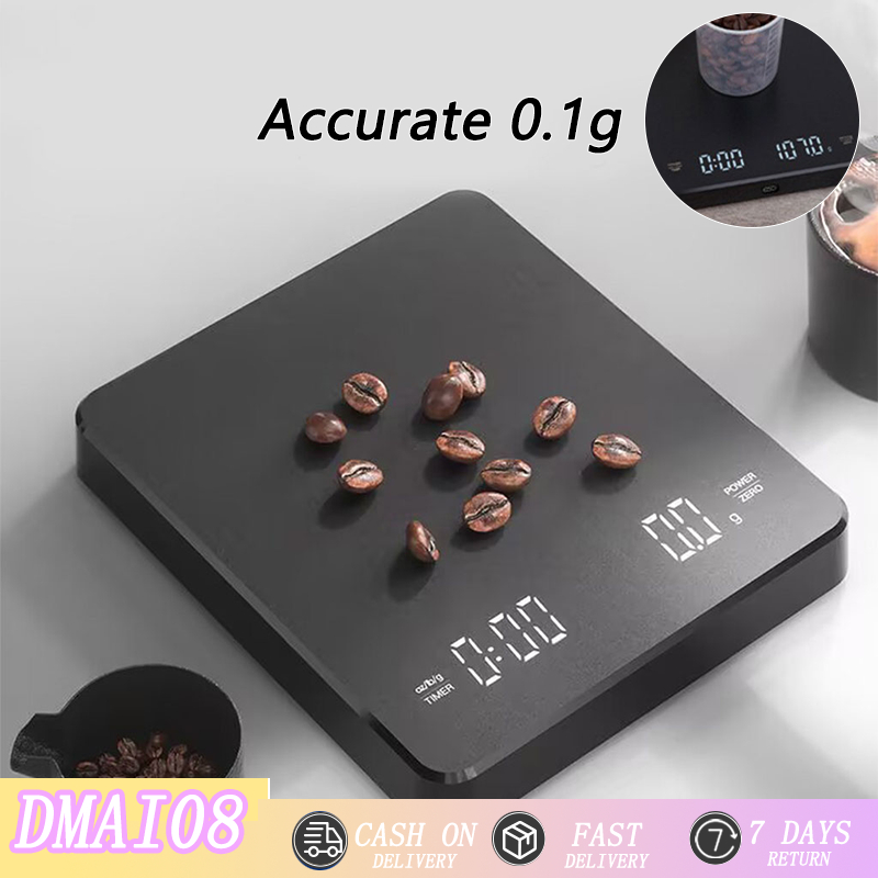Coffee Scale with Timer 3kg/0.1g Coffee Weighing Scale Ideal for ...
