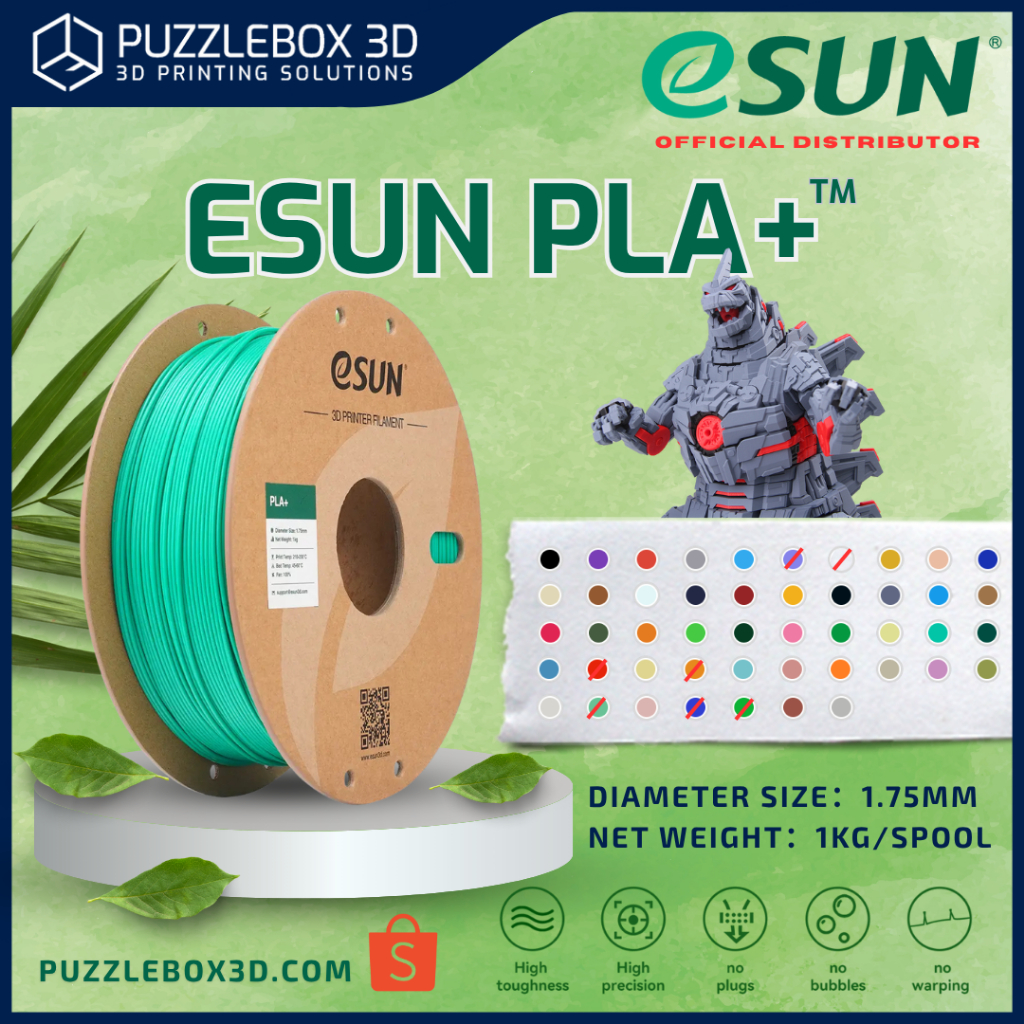 eSun PLA+ 3D Printing Filament Strong Impact Resistance Good Toughness ...