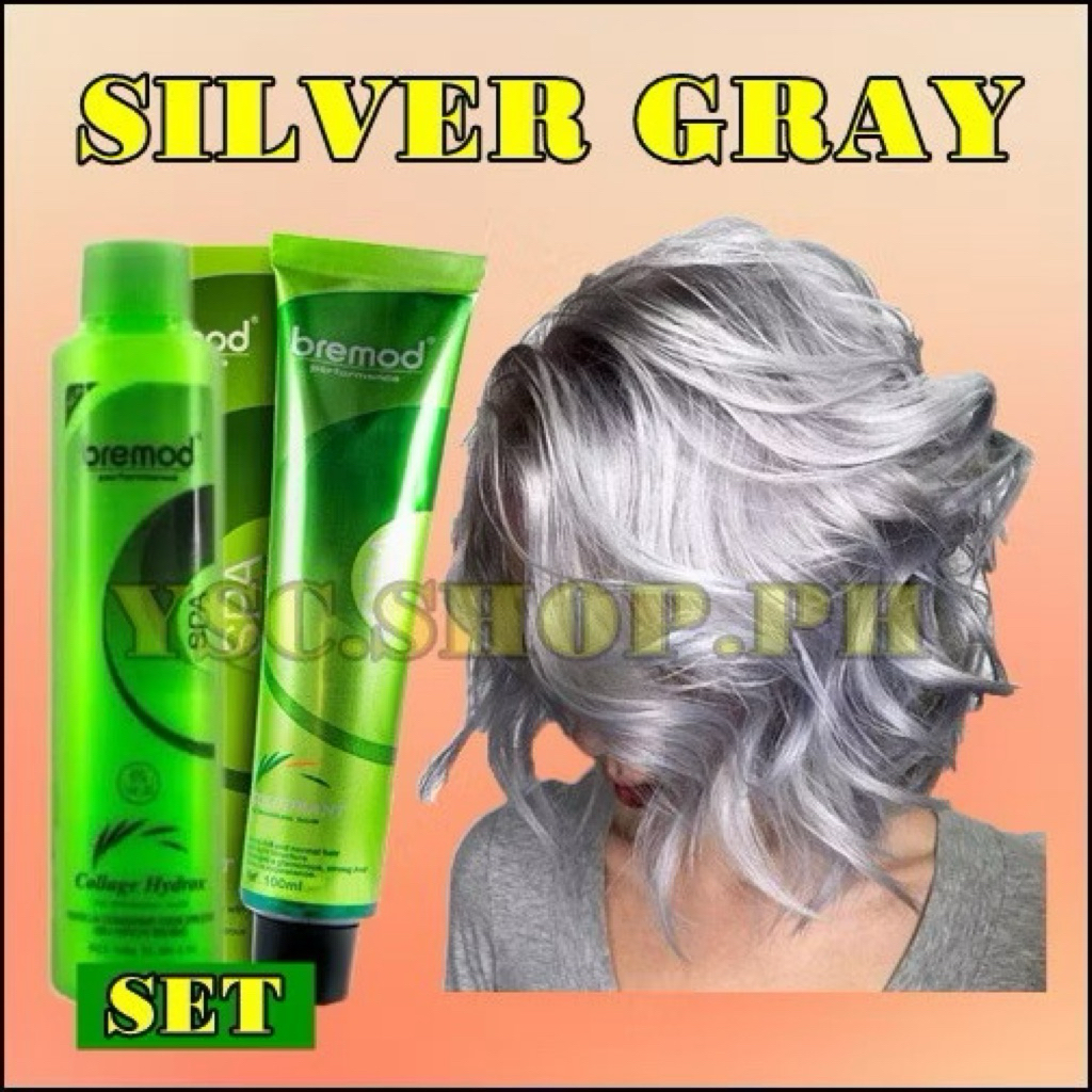 BREMOD 10.01 SILVER GRAY HAIR COLOR - SET - WITH OXIDIZING | Shopee ...