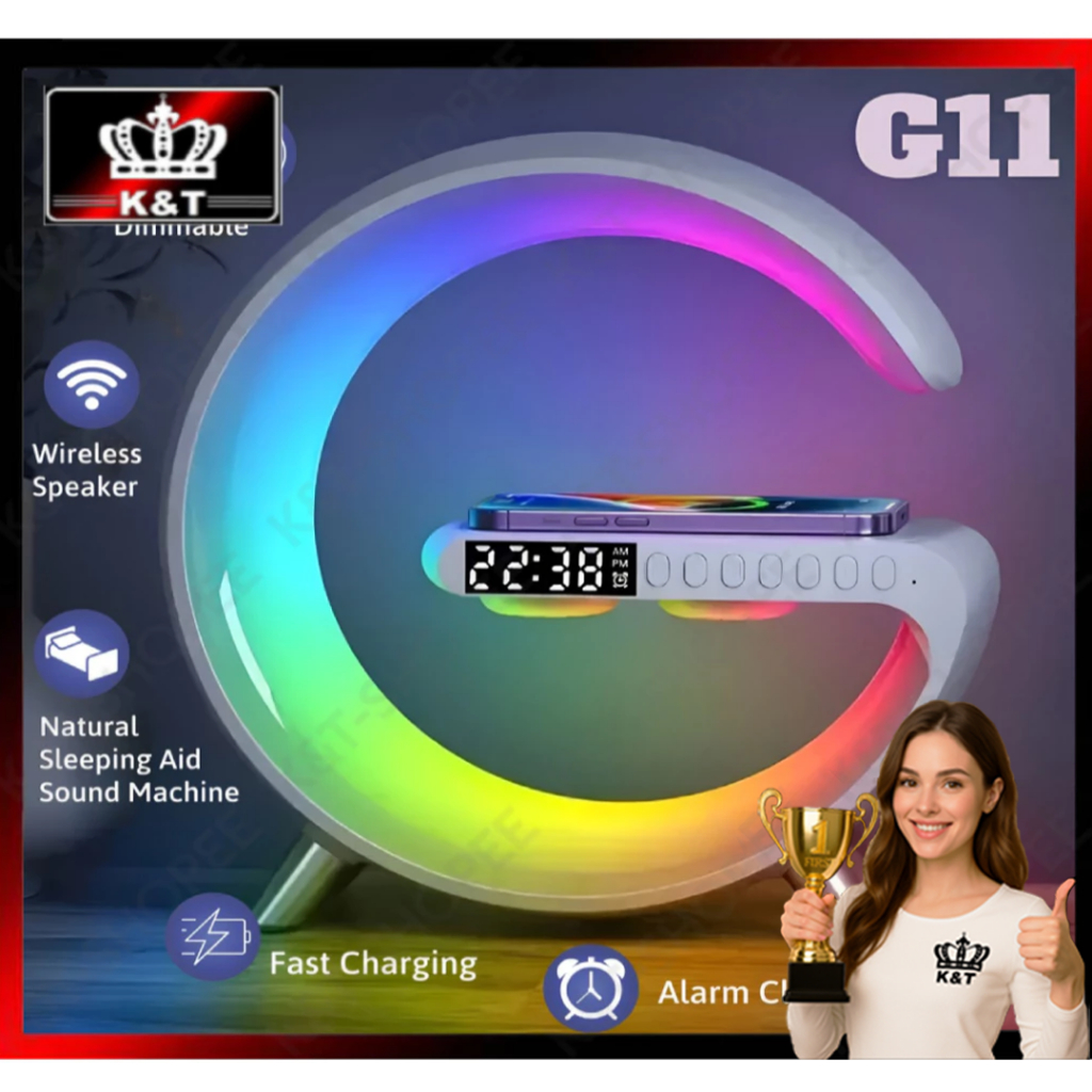 G11 Multifunctional RGB Night Light LED Atmosphere Lamp Wireless Fast ...