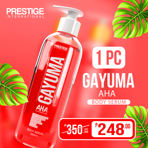 1PC GAYUMA AHA BODY SERUM 250ml by PRESTIGE INTERNATIONAL | Shopee ...