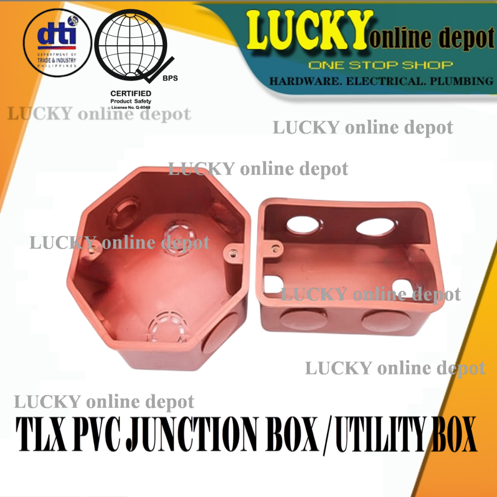TLX PVC JUNCTION BOX 100PCS / UTILITY BOX 200PCS | Shopee Philippines