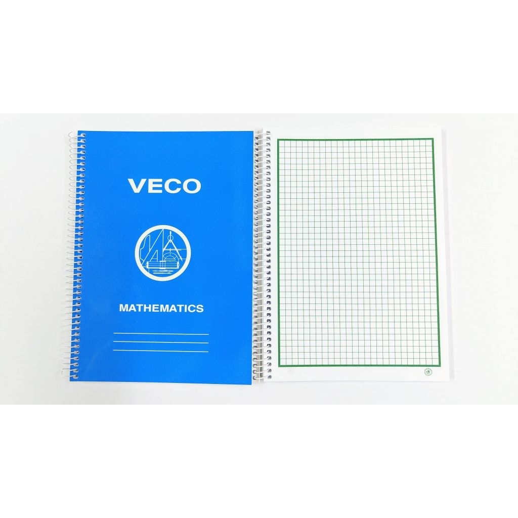 Veco Mathematics Spiral Notebook 150x215mm 80 Leaves | Shopee Philippines