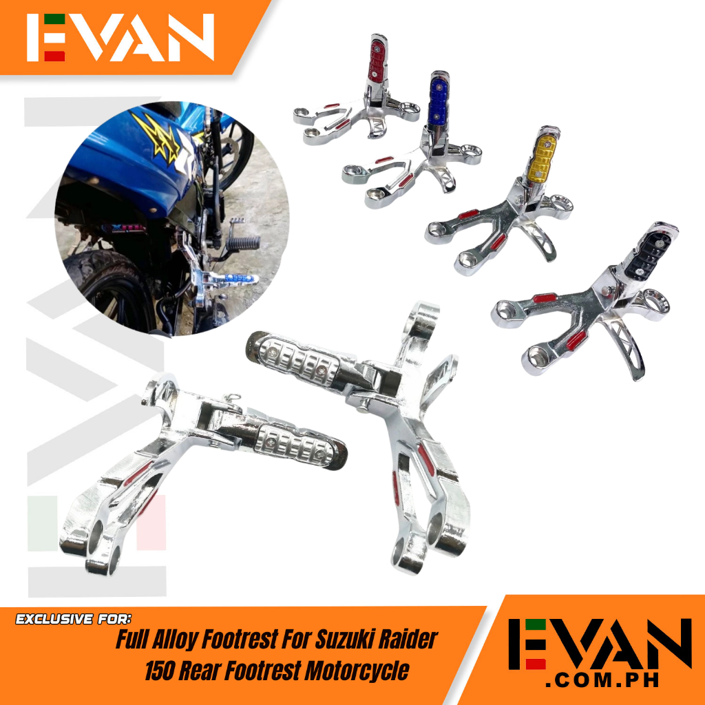 EVAN.com Full Alloy Footrest For Suzuki Raider 150 Rear Footrest ...