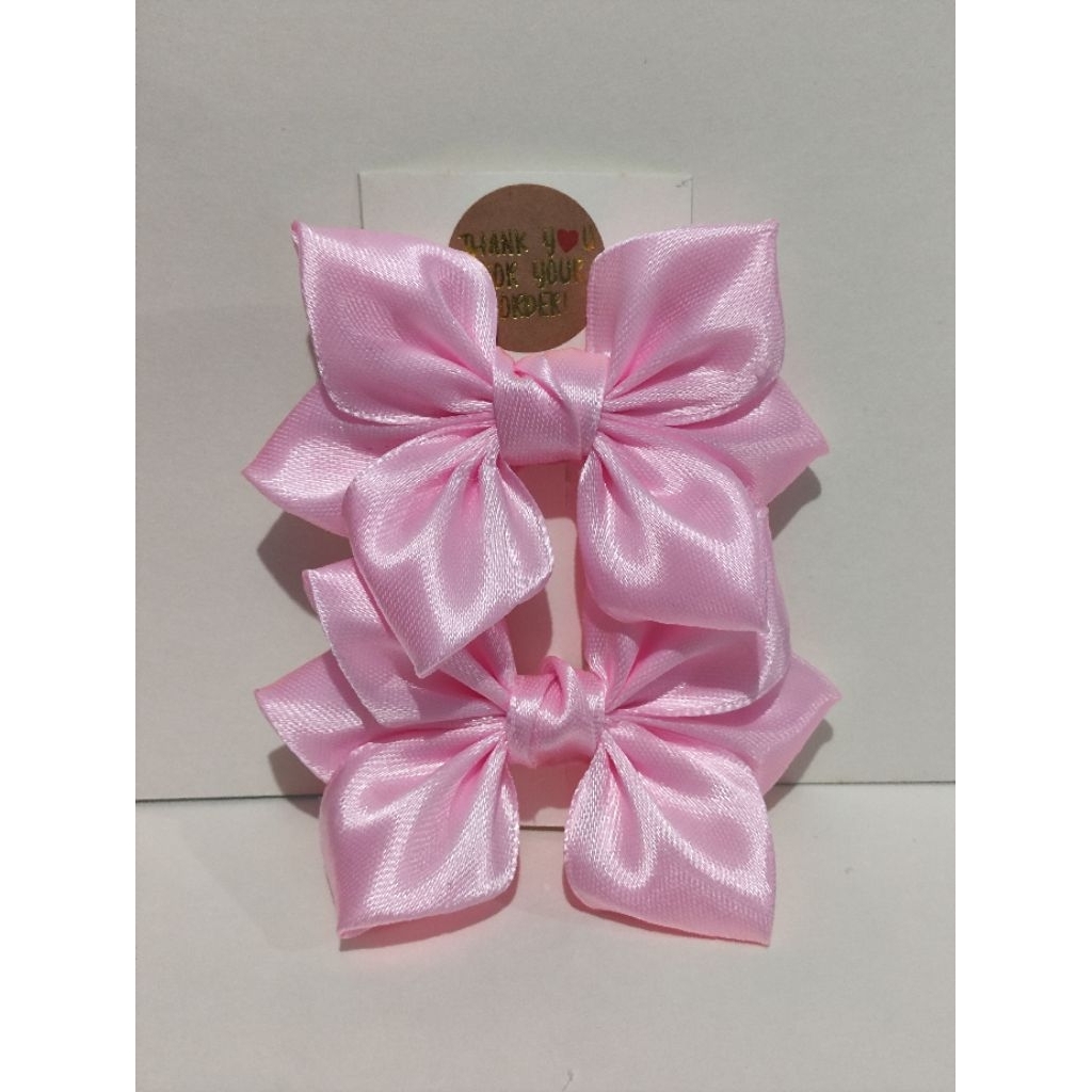 Single color closed wings hair clip/hair accessories/handmade ribbon ...