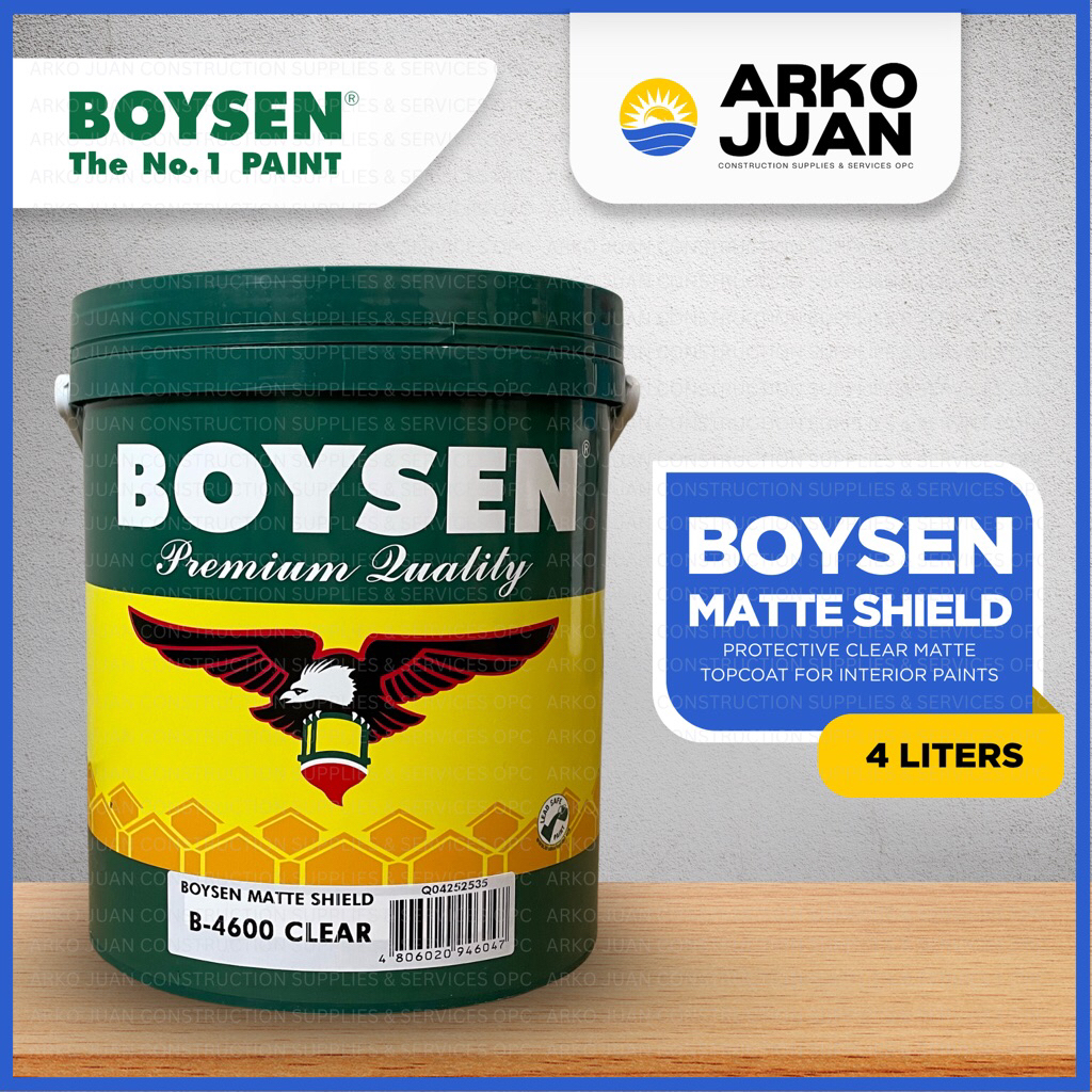 BOYSEN MATTE SHIELD CLEAR B-4600 4L | Shopee Philippines