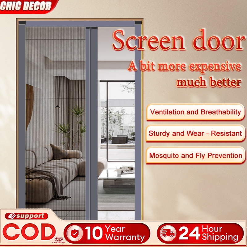 Trackless Folding Screen Door Accordion Sliding Door Home Aluminum Anti ...