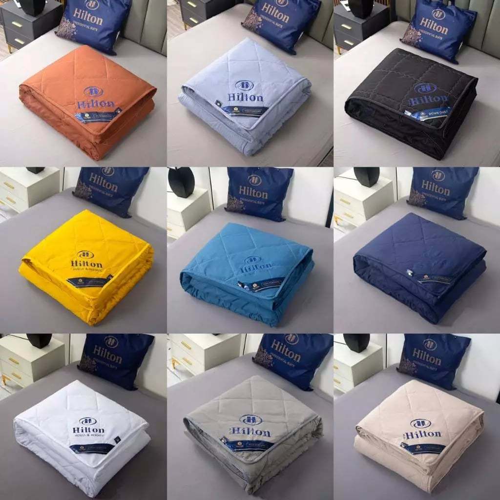 HILTON COMFORTER QUEEN SIZE COTTON (with bag new design) | Shopee ...