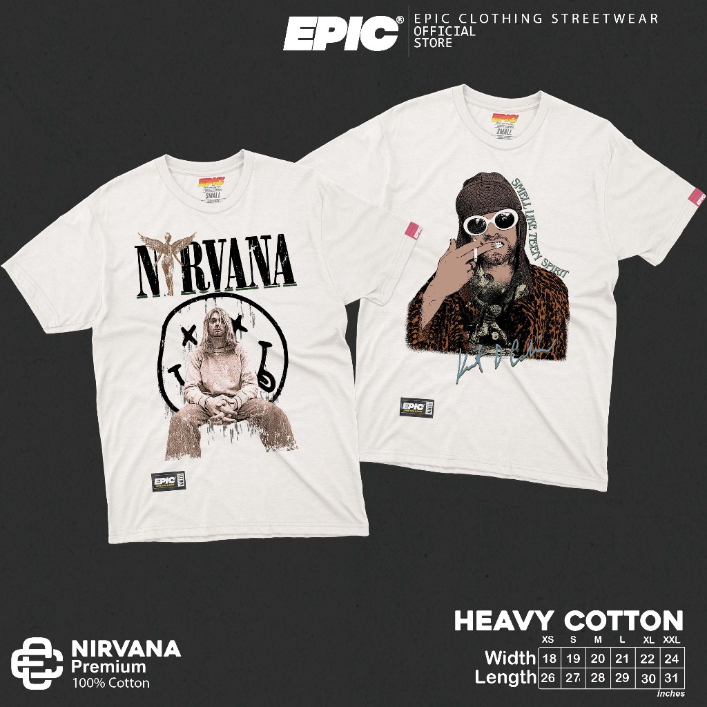 METAL/ROCK BAND - NIRVANA V6 V7- T SHIRT - Long Sleeve - Epic Clothing ...
